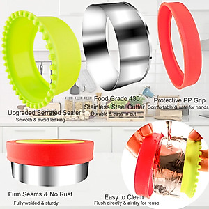 Sandwich Cutter and Sealer for Kids 4pcs Large Bread Decruster Sandwiches Cruster Maker Vegetable Fruit Cookies Food Cutter Shapes Set for Boys Girls Lunch Bento Box Unicorn Star Heart Round