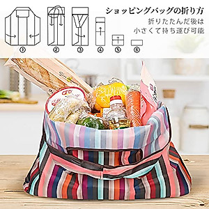 Skycase Shopping Storage Bag,2 Pack Reusable Foldable Shopping Bags for Supermarket