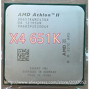 AMD Athlon II X4 651K 4MB/45nm/3.0GHz Quad-Core AD651KWNZ43GX CPU Processor Socket FM1 X4 651