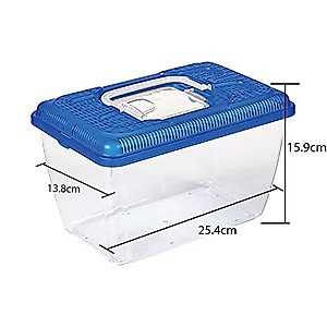 Penn-Plax Small World Habitat – Portable Clear and Transparent Plastic Tank – Excellent for Small Critters and Creatures – Easy to Clean & Handle – 1 Gallon