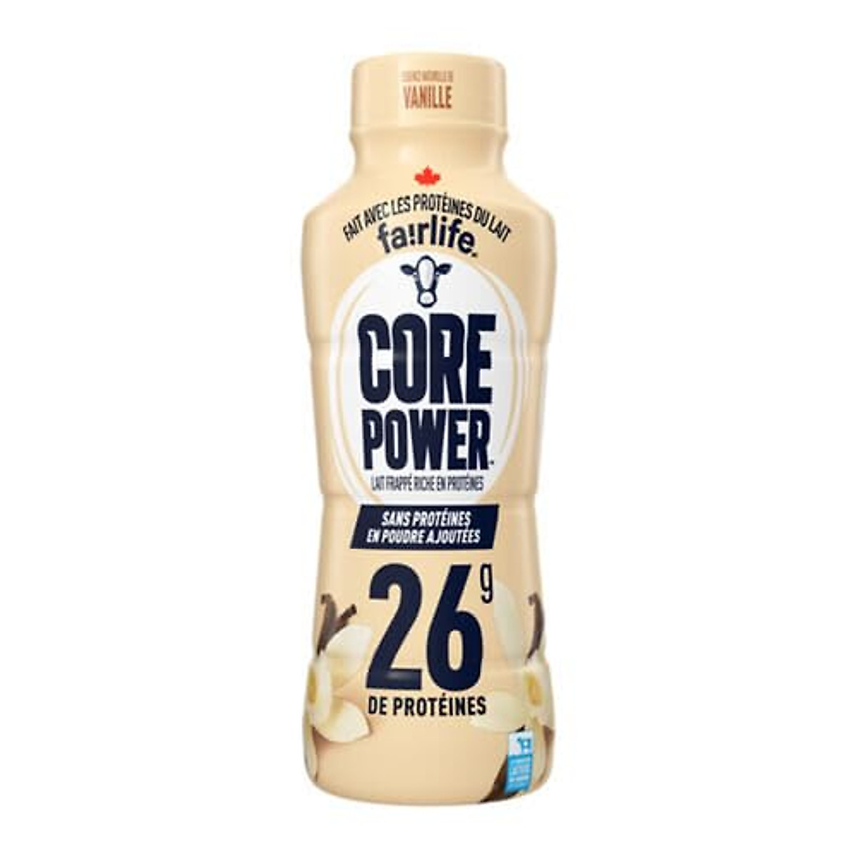 Fairlife Core Power 26g Protein Milk Shakes, Vanilla, Made with Canadian Milk, 414mL/14 fl. oz. (Pack of 12) Shipped from Canada