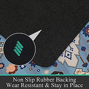 Pauwer Farmhouse Kitchen Rugs Set of 3 Boho Kitchen Mats for Floor Waterproof Kitchen Rugs and Mats Non Skid Washable Kitchen Floor Mat Kitchen Runner Throw Area Rugs for Kitchen Laundry Room Entryway