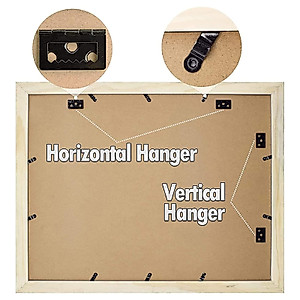 Golden State Art, Solid Wood 16x20 Wooden Picture Frame - for 16x20 Photos, 1-1/4-Inch Wide with Real Glass - Horizontal and Vertical Wall Display, Great for Engagement, Wedding, White, 1 Pack