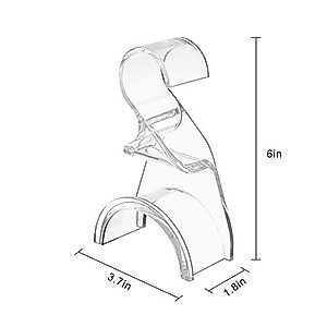 Purse Hanger Organizer for Closet 3 Pack - Durable Luxury Acrylic Holder for Handbag Tote Bag Satchel Backpack Crossover - Holds Up to 66Lbs – Easy to Clean, No Tools Required
