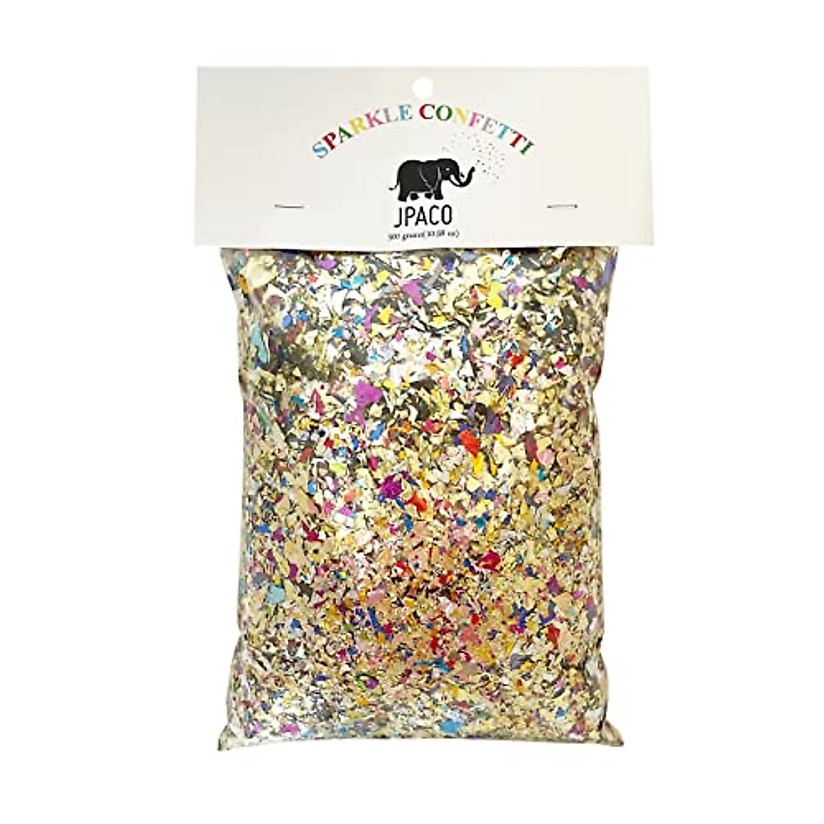 Sparkle Metallic Confetti - Jumbo Mylar Rainbow Foil Confetti Bag Perfect for New Years, Surprise Parties, Birthdays, Photo Shoots, Engagements & Weddings (300 Grams) by JPACO