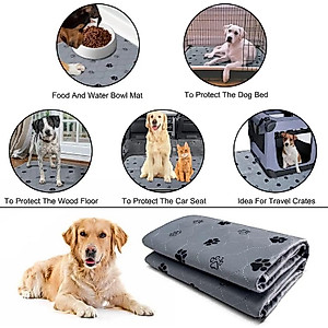 Generic Washable Dog Pee Pads,Puppy Pads,Reusable Pet Training Pads,Large Dog Pee Pad,Waterproof Pet Pads for Dog Bed Mat,Super Absorbing Whelping Pads,2 Pack 36X41, Gray