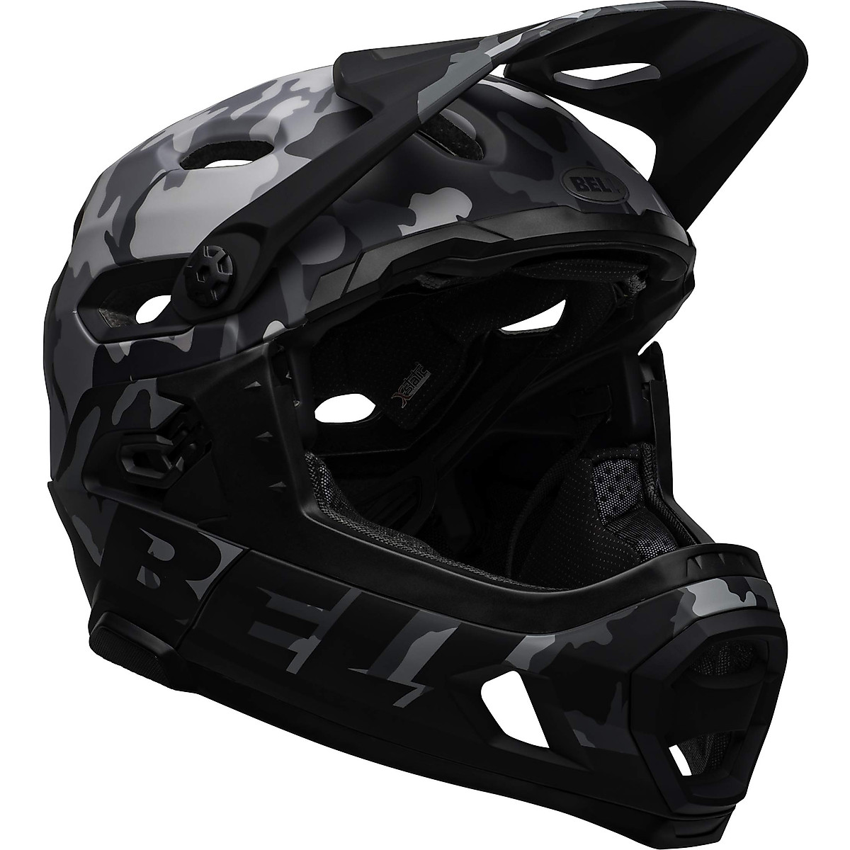 BELL Super DH MIPS Adult Mountain Bike Helmet - Matte/Gloss Black Camo (2022), Large (58-62 cm)