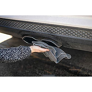 The Rag Company - The Miner - Professional Metal Polishing and Microfiber Detailing Towels, Safe on High-End Wheels and Soft Metals, 70/30 Blend, Dual-Pile, 365gsm, 16in x 16in, Grey (10-Pack)