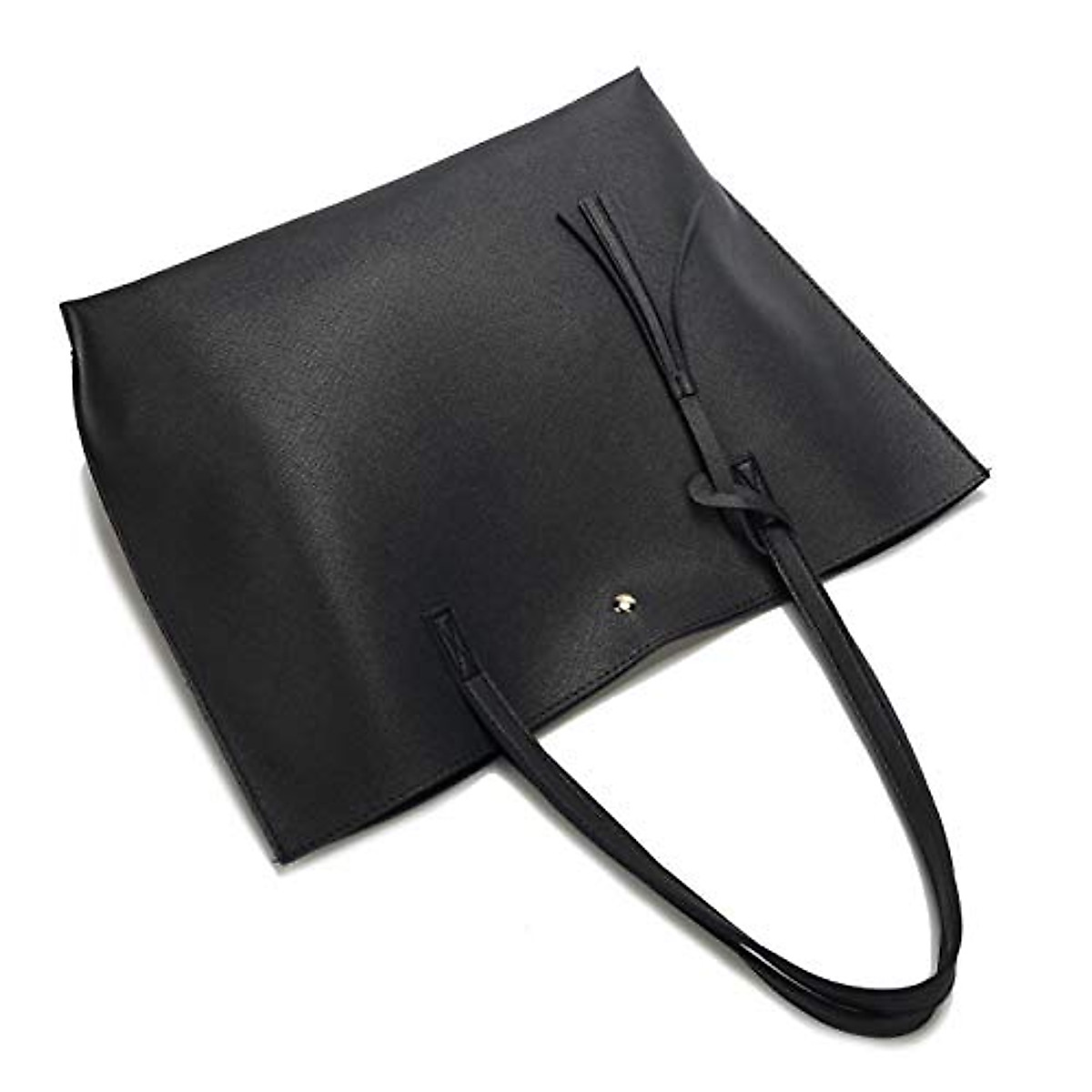 Nodykka Women Tote Bags Top Handle Satchel Handbags PU Faux Leather Tassel Shoulder Purse