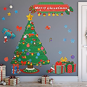 71 Pieces Christmas Classroom Bulletin Board Decor Christmas Tree Poster Merry Christmas Banner Christmas Tree Candy Canes Star Bell Snowflake Presents Christmas Stocking Christmas Ball Bows Cutouts