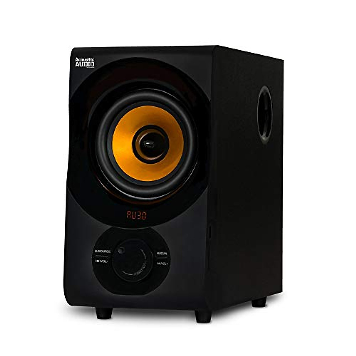 Acoustic Audio by Goldwood Bluetooth 2.1 Speaker System 2.1-Channel Home Theater Speaker System, Black (AA2170)