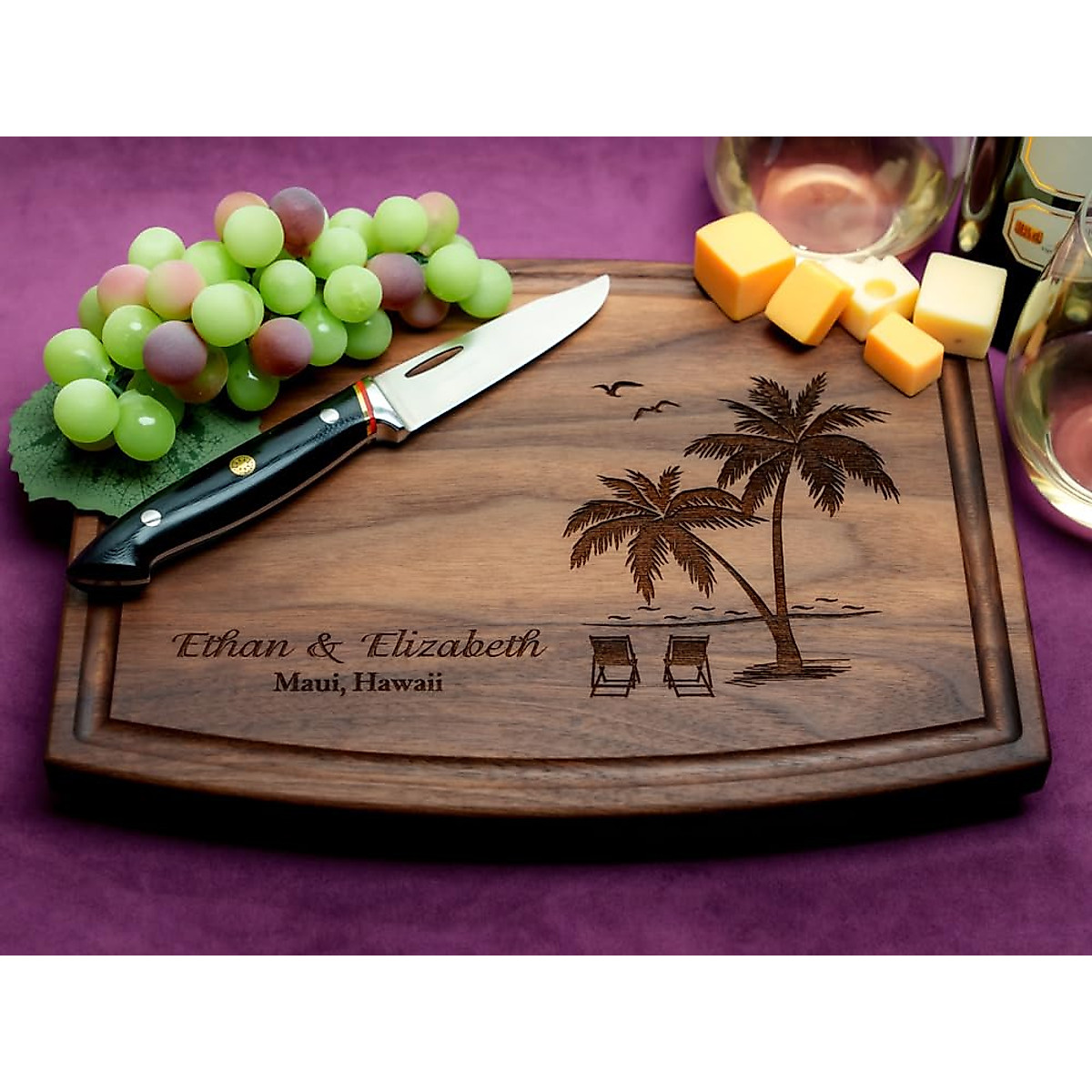 Straga Personalized Cutting Boards | Handmade Wood Engraved Charcuterie | Custom Fun Retirement Gift for Employees, Co-Workers or Friends
