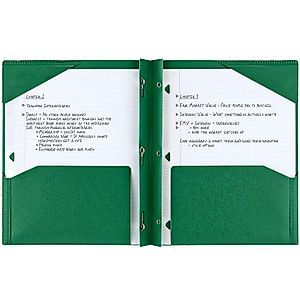 Five Star 2-Pocket Folders, 4 Pack, Plastic Folders with Stay-Put Tabs and Prong Fasteners, Includes Writable Label, Holds 11" x 8-1/2", Assorted Colors (38048), 4 count (Pack of 1