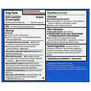 Walgreens Nighttime Sleep Aid Mini-Caplets, 24 Each