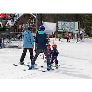 Lucky Bums Kids Ski Backpack Harness Trainer, Leash, Grip 'N Guide Handle, Red