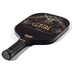 Franklin Sports Pro Pickleball Paddle - Pro Tournament Pickleball Paddle - USA Pickleball (USAPA) Approved Carbon Fiber Pickleball Racket - Official Centre Pickleball Paddle - Gold - 13mm Core