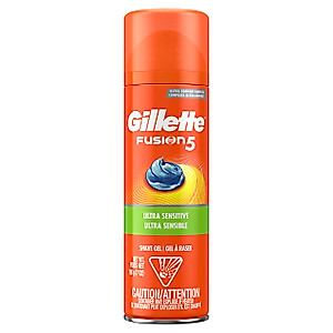 Gillette Fusion5 Ultra Sensitive Shave Gel, 7 Ounce