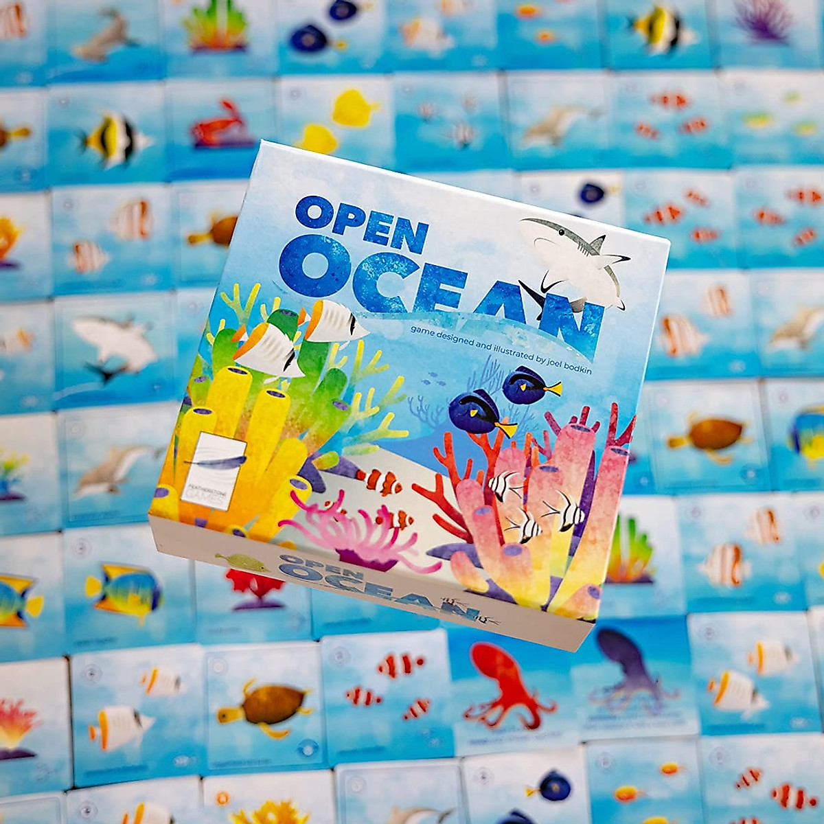 Open Ocean Card Game | Family Friendly Drafting + Tile Placement Game | Enjoyed by Kids, Teens, and Adults | Ideal for 1-5 Players | 8+