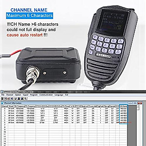 Anysecu WP-9900 Mini Mobile Radio 25W 200 Channels UHF VHF Dual Band Car Radio with Programming Cable