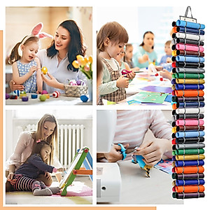 DKHDBD Vinyl Roll Holder with 60 Compartments and Keeper with Door Hooks and Strap, Clear Vinyl Organizers Holder Wall Mount for Home Craft Closet Wall Door (Grey)