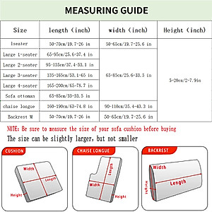 Lsmoosu 2023 New Wear-Velvet Sofa Cushion Covers, High Stretch Sofa Seat Slipcovers, Couch Cushion Cover Universal for 4/3/2/1 Seater Sofa (Sky Blue, Large 1-Seater)