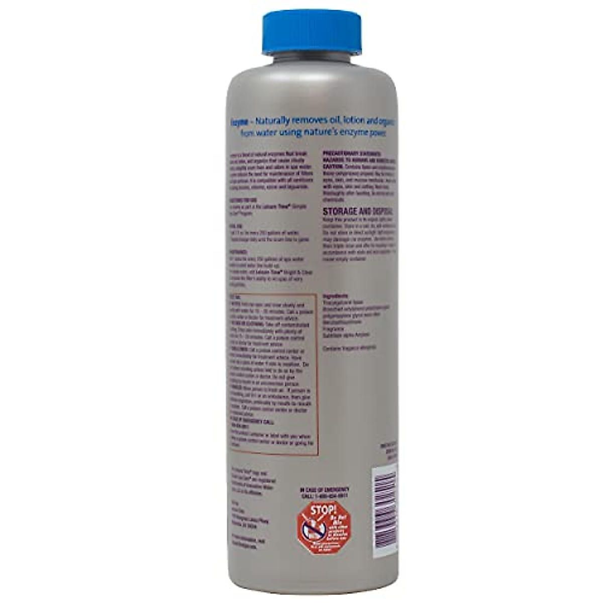 Leisure Time 12X1QT Enzyme Simple Care for Spas and Hot Tubs, 32 fl oz