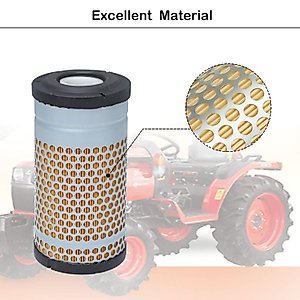 6C060-99410 Air Filter for compatible with Kubota 6C060-99410-A, K7311-82390-C, 6A100-82630-C Replace Model B1410, B1610, B2710 with 32721-58242 Inner Filter