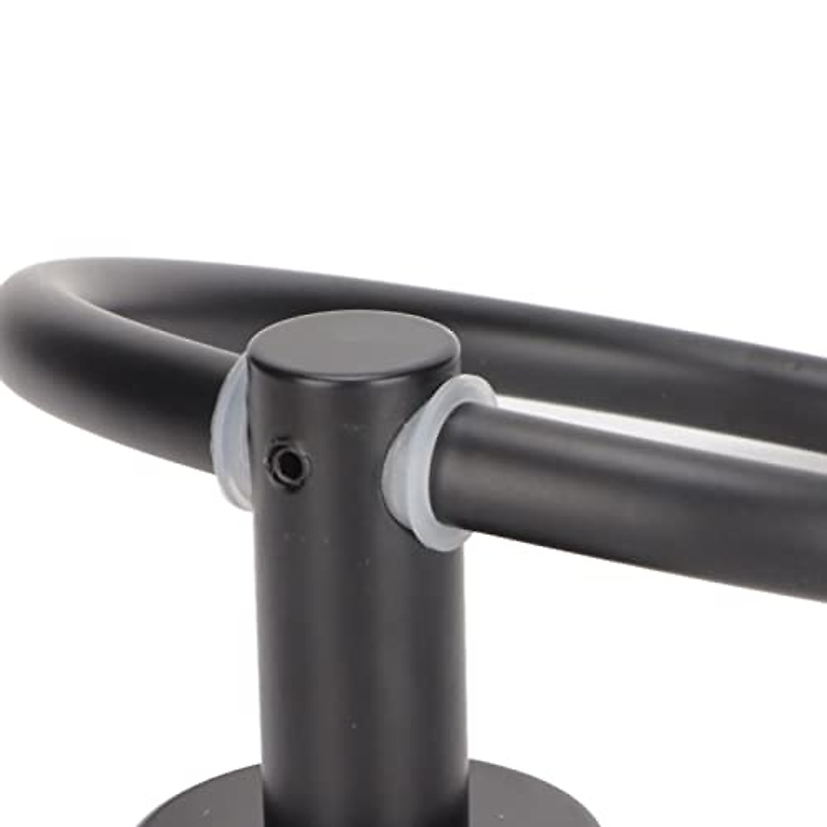 Towel Ring for Bathroom, 6.7in Diameter Towel Holder Ring, Aluminium Round Bath Towel Rings, Space Saving Ring Towel Holder, Multiuse Wall Towel Ring Holder for Bathroom Hotel(Black)