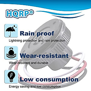 HQRP Photocell Sensor 3 pins Receptacle Light Switch Socket Dusk to Dawn Outdoor Plug Base Twist Lock for Led Flood Light, Outdoor Light, Garden Light, Street Light etc.