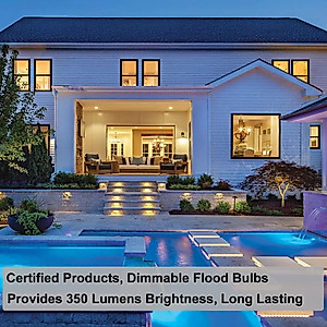 Vannise Halogen Light Bulbs E26 PAR16 - High Output 350LM PAR16 Bulb 39W, Equivalent 45W, 6PCS Long Lasting PAR16 Flood Bulb Dimmable with 2800K Warm White, PAR16 Halogen Bulb 39w for Ceiling Lights