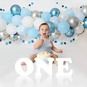 RTMISA One Letter Sign Table for First Birthday Free Standing Word Sign for Anniversary Party Baby Shower Table Top Décor