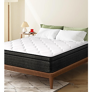 elitspace Hybrid Full Mattress,Memory Foam Hybrid 10 Inch Full Size Springs Mattresses,Fits All Bed Frames Full Size Mattress,Medium Firm Feel Mattress,CertiPUR-US.