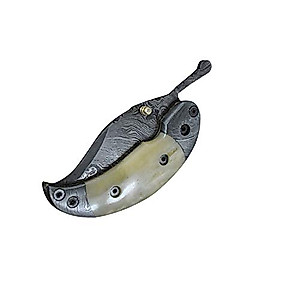 Perkin Knives Custom Damascus Handmade Folding Knife