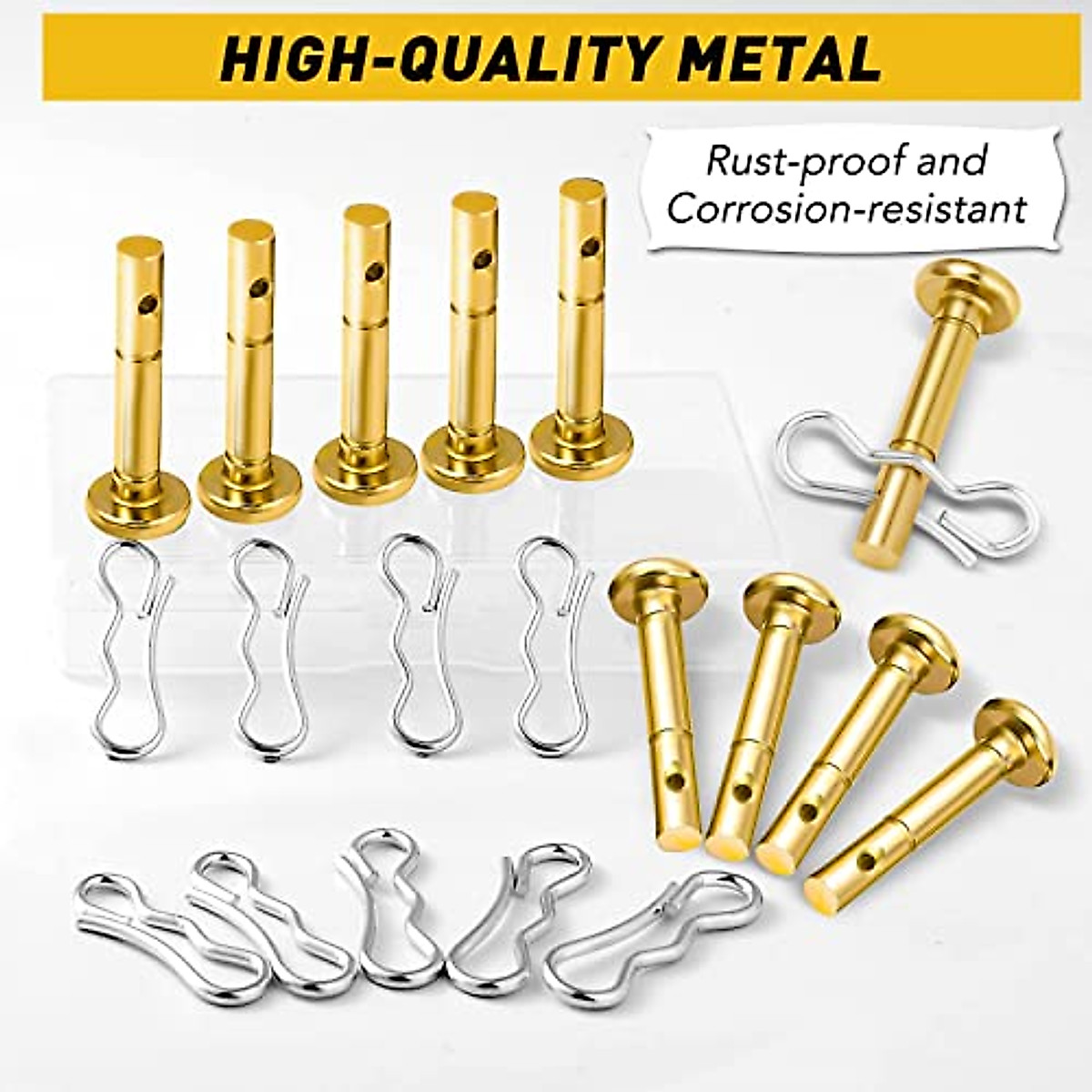 20 Pcs Shear Pins and Cotters Pins for Snowblower - 738-04124 and 714-04040 Replacement Shear Pins Cotters Pins Kits