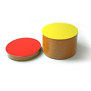 TOMMYHOME Plastic Two-Color Counter,Red/Yellow,Educational Equipment, Math Classroom Supplies, let Children Learn Mathematics Better(Pack of 200)