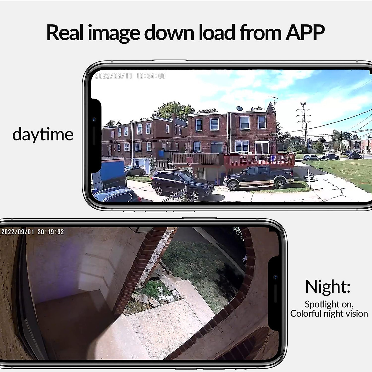 ESCANU Wireless Outdoor Solar Security Camera for Home Security, AI Motion,WiFi Wireless Rechargeable Camera, with Colorful Night Vision, 2-Way Audio, Spotlight,IP65 Waterproof, Cloud/Sd Card Storage