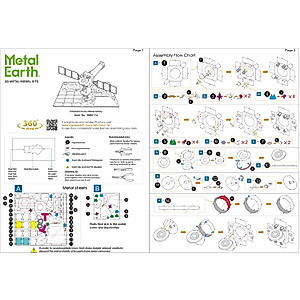 Fascinations Metal Earth Chandra X-Ray Observatory 3D Metal Model Kit