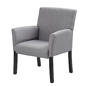 Boss Office Products Contemporary Guest Chair in Grey