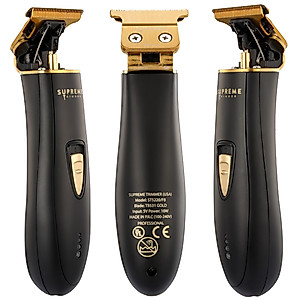 Supreme Trimmer T Shaper | Professional Barber Trimmer Hair Clippers for Men (90 Min Run Time) Cordless Hair Trimmer Zero Gapped Liner Beard Trimmer | ST5220 Black