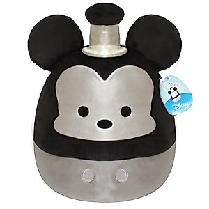 Squishmallows Disney 14-Inch Steamboat Willie Mickey Mouse Plush - Add to Your Squad, Ultrasoft Stuffed Animal Large Toy, Official Kellytoy Plush