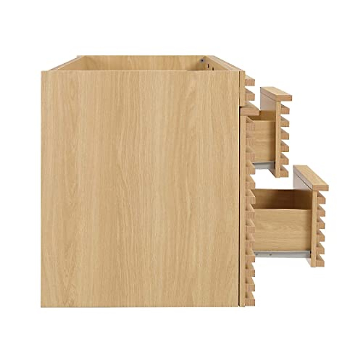 Modway Render 48" Double Sink Compatible (Not Included) Bathroom Vanity Cabinet in Oak