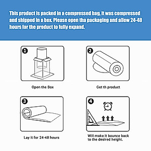 HOMBYS Under Mattress Support, Under Bed Thick Mattress Elevator Incline Foam Support, Mattress Sag Support Pad, Mattress Lifter, Multifunctional Bed Wedge Pillow-60"x23"x6"