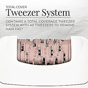 Remington Smooth & Silky Total Coverage Epilator, Electric Tweezing System, Pink, EP7010E