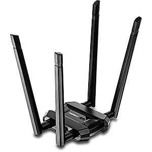 TRENDnet AC1900 High Power Dual Band Wireless USB Adapter, TEW-809UB, Stream 4K HD Video, Windows-Mac OS Compatible, USB 3.0 to USB Type A, Black (Pack of 1)
