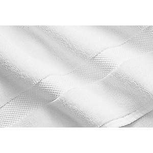 Supima Cotton Bath Towel Set by Laguna Beach Textile Co - 2 Bath Towels - Hotel Quality, Plush, 730 GSM - Large, 57" x 30" White