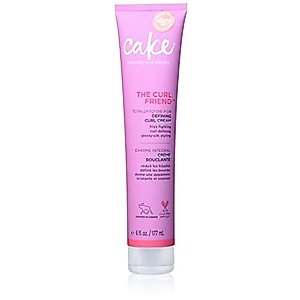 Cake Beauty Curl Friend Defining Curl Cream - Bounce Curly Hair Styling Product & Anti Frizz Control Heat Protectant for Hair Detangler – Cruelty Free & Vegan