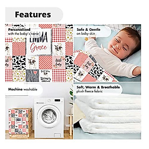 Personalized Cow Baby Blanket,Cow Blankets,Cow Print Fleece Blanket,Cow Blanket Baby,Cow Print Baby Blanket,Cow Baby Security Blanket,Pink Cow Throw Blanket,Baby Blanket Cow,Cow Blanket for Kids