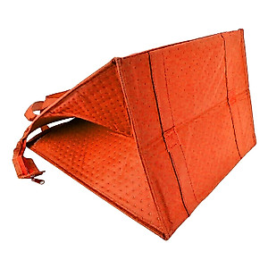 BAGedge Insulated Grocery Bags, Set of 2 Reusable Shopping Bags for Groceries, Food Delivery Bags for Hot and Frozen Foods - Red