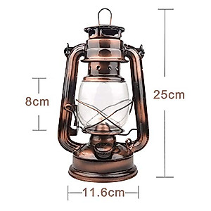 GAOZ Outdoor Lights Emergency Lamp Retro Style Portable Lighting Kerosene Lamp Metal Camping Light Outdoor Camping Tent Lamp Household for Home,Garden,Yard,Decorations