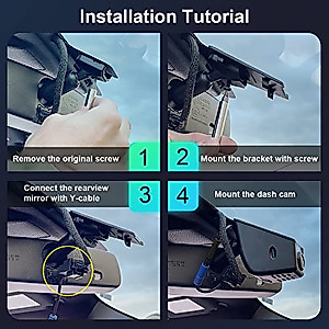 Fitcamx 4K Dash Cam Compatible with Ford F150 2021 2022 Limited XLT XL Raptor Lariat Platinum King Ranch Tremor, OEM Factory Style, UHD 2160P Video WiFi, G-Sensor, Loop Recording, Plug&Play, 64GB Card